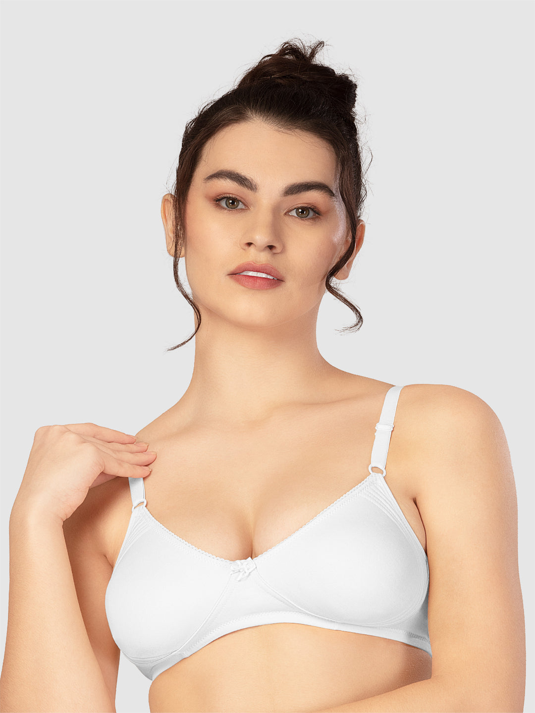 Lovable White Non Padded Non Wired Full Coverage Bra CLASSIC - White - Lovable India